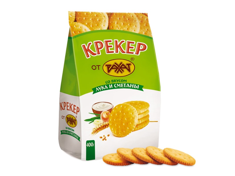 Крекеры со вкусом лука и сметаны «От Рахат» 400г - ‎ купить луковые ...