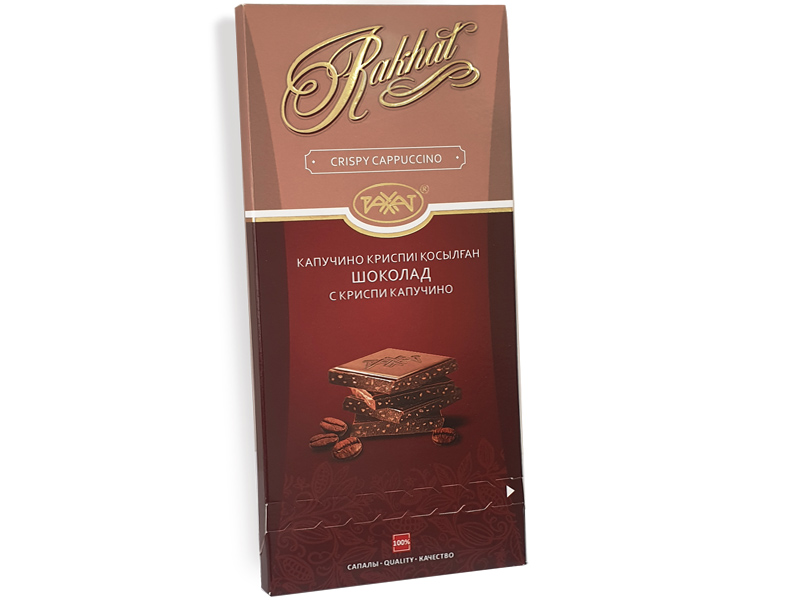 MILKY CHOCOLATE WITH LARGE ADDITIONS "Rakhat with crispy cappuccino ...