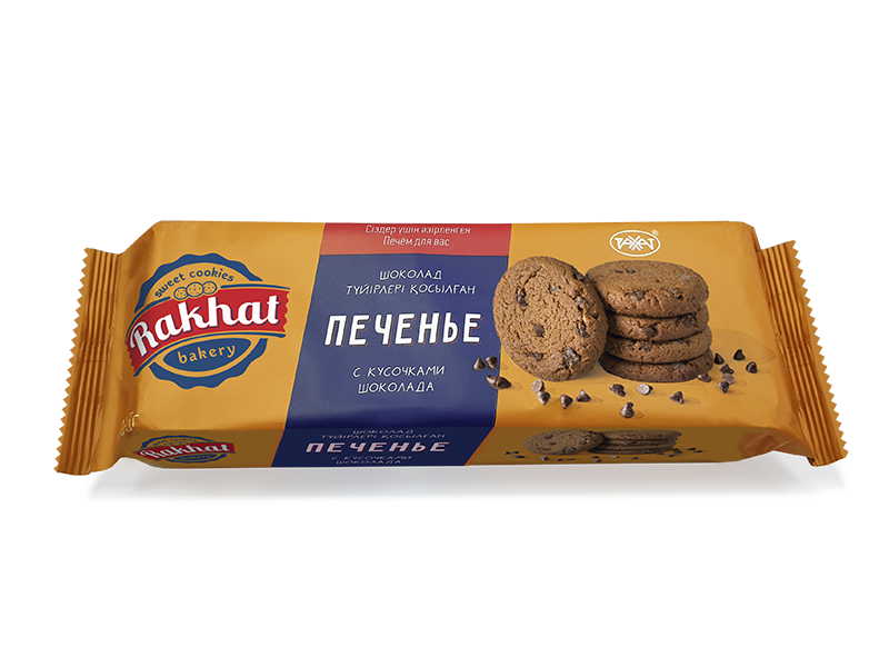 SPRITS COOKIES "RAKHAT BAKERY С КУСОЧКАМИ ШОКОЛАДА " купить в ...