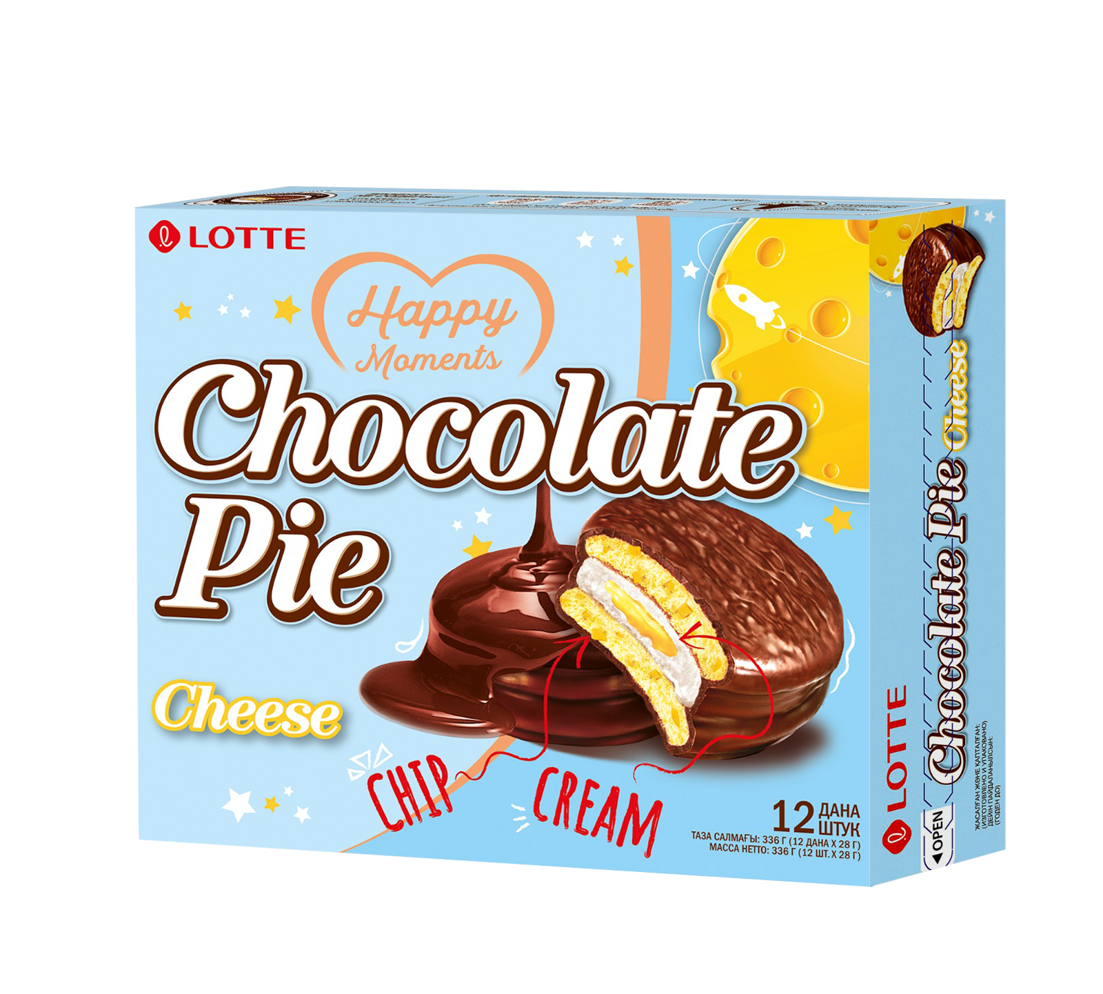 Пирожные-lotte "(Қазақ) CHOCOLATE PIE CHEESE 336 " купить в Казахстане ...
