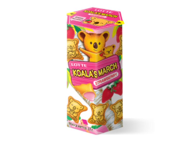 Печенье-lotte "Koala's March Strawberry " купить в Казахстане -АО ...